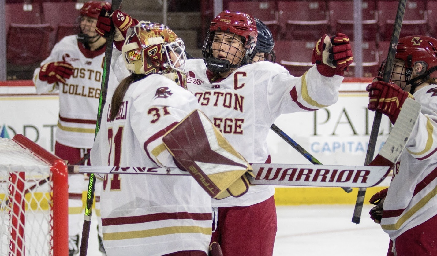 Campbell Earns First Shutout of Season, No. 12 BC Earns 3–0 win over No ...